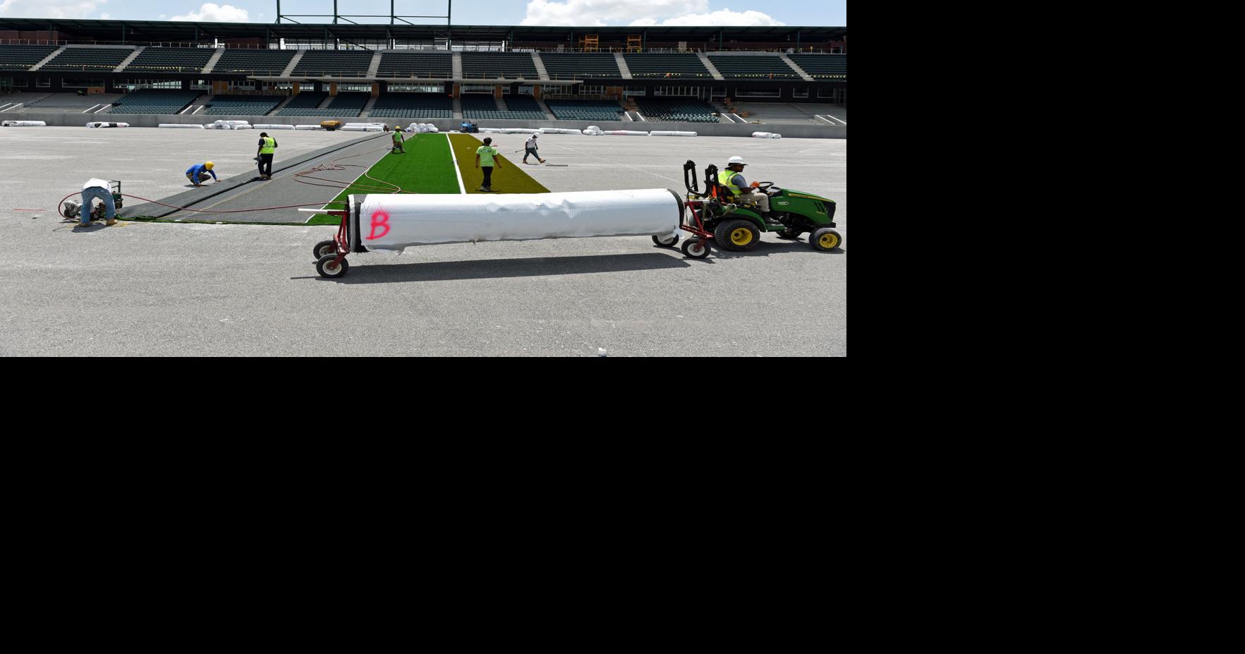 Tulane's Yulman football stadium gets turf surface this week | Tulane ...