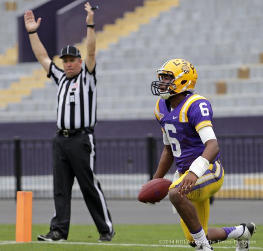 LSU spring football game | Freshman QB Brandon Harris shines as White ...