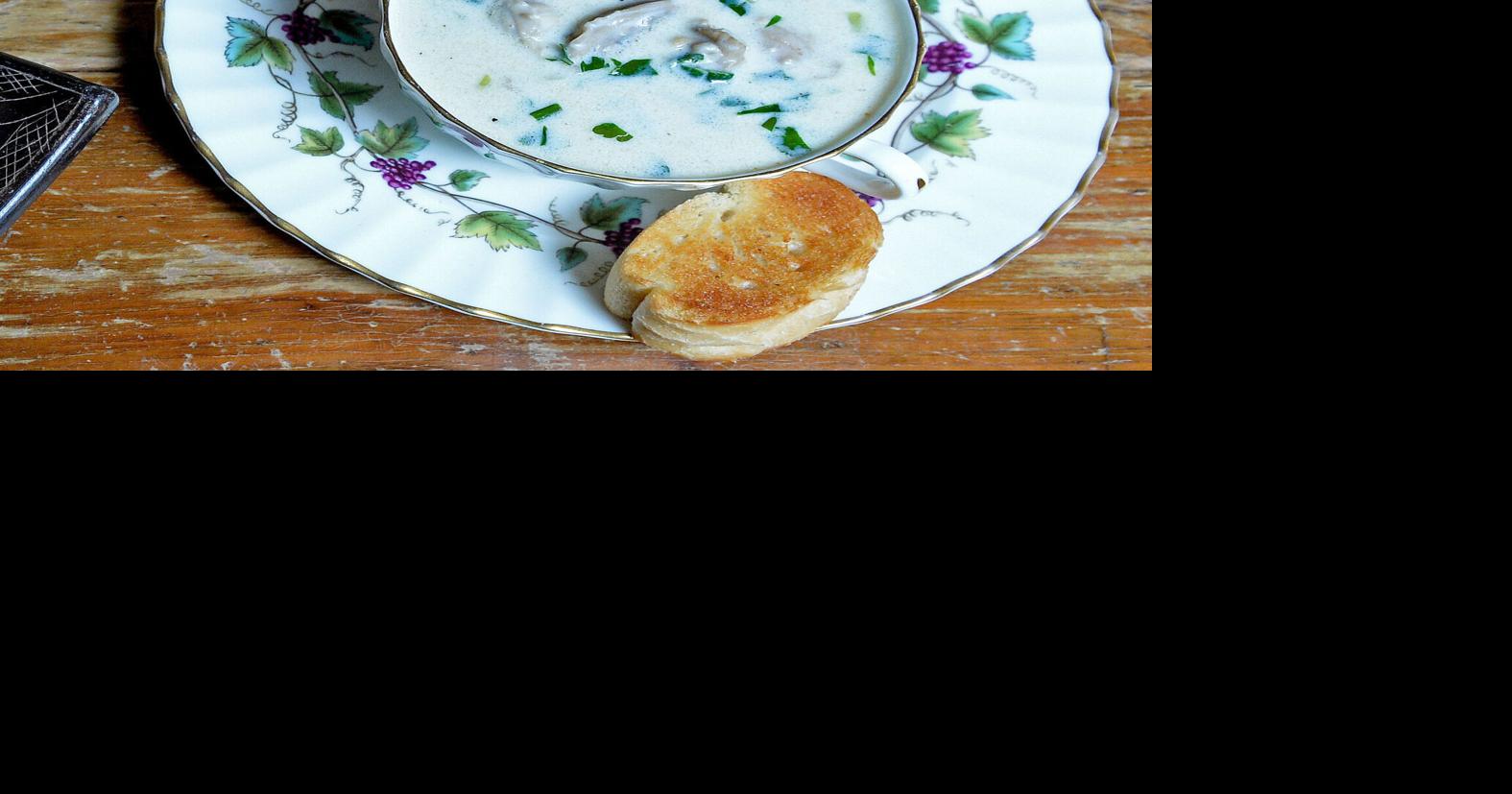 Louisiana-Style Oyster Stew is a creamy bowl of goodness on a cold ...