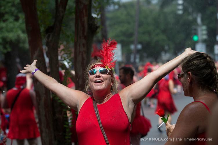 Red Dress Run 2018 in New Orleans starts dry, ends sopping | Louisiana ...