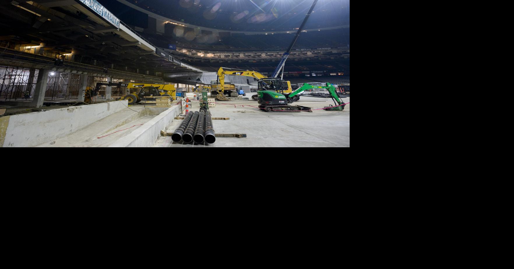 Photos, video: Mercedes-Benz Superdome starts upgrade of field-level ...