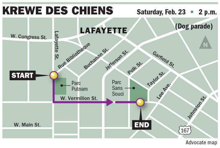 Barricades going up this week along Lafayette's Mardi Gras parade route ...