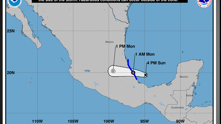 Tropical Depression 3 forms off Mexican Gulf Coast | Hurricane Center ...
