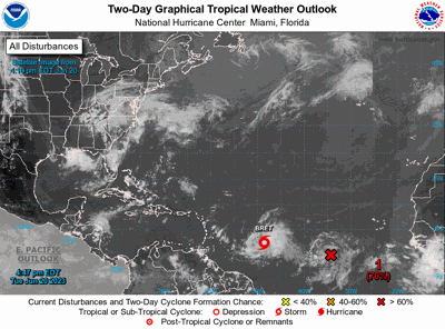 Tropical Storm Bret to make landfall in Caribbean this week | Hurricane ...