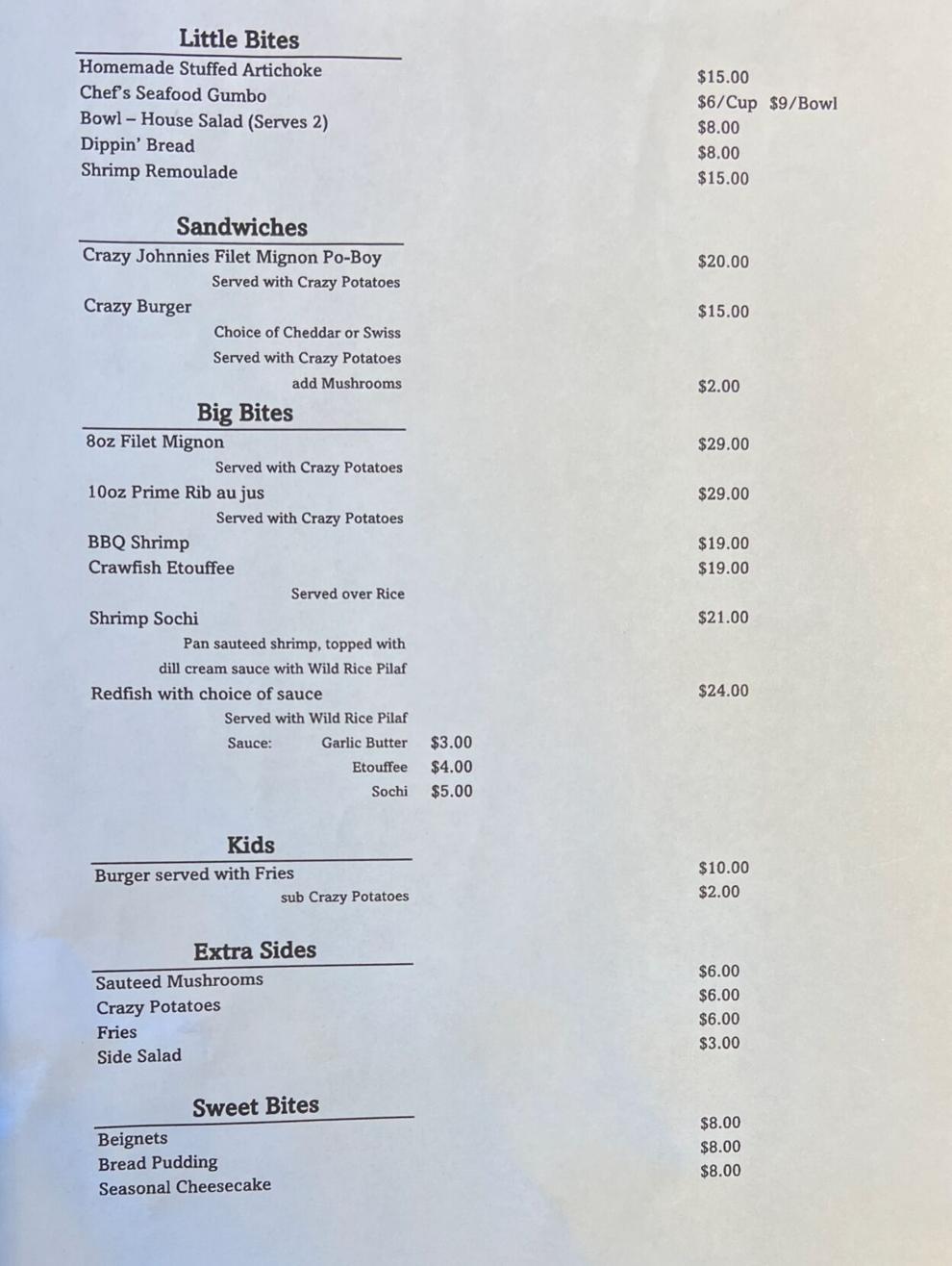 Crazy Johnnie's opens new Metairie LA steakhouse in 2025 | Where NOLA ...