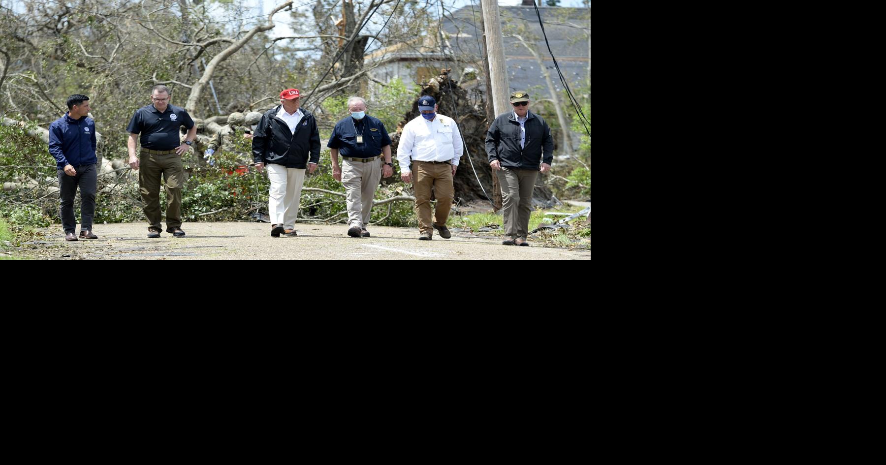 President Trump surveys Hurricane Laura damage: 'I'm here to support ...