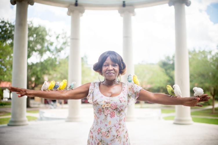 A wing and a prayer: Tia the Bird Whisperer calls her flock of ...