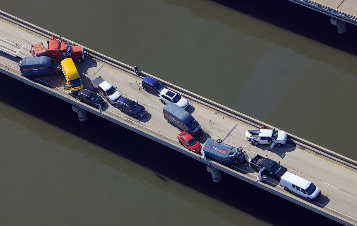 See aerial photos of Causeway bridge wreck in New Orleans LA | News ...