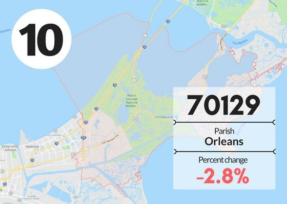 These 15 New Orleans-area ZIP codes saw the largest drop in home prices ...