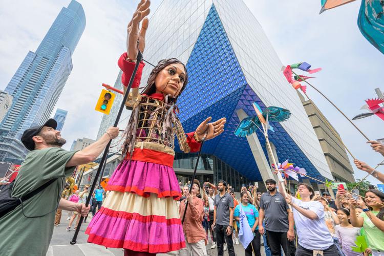 12-foot puppet Little Amal in New Orleans for refugee rights ...