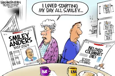 Smiley Anders Tribute | Walt Handelsman | nola.com