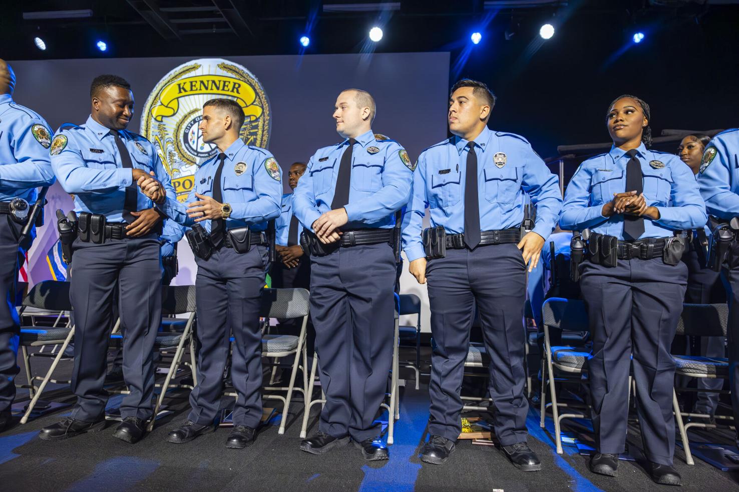 Photos: At police academy graduation, a solemn reminder of law ...