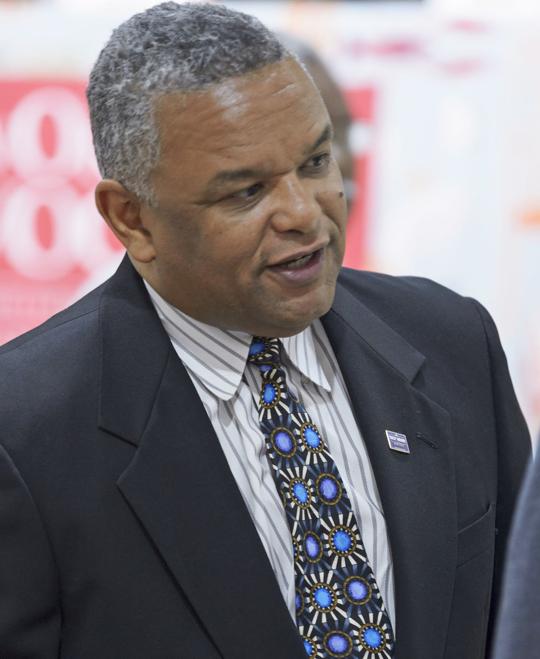 New Orleans mayoral candidate Troy Henry enters the Sidney Torres ...