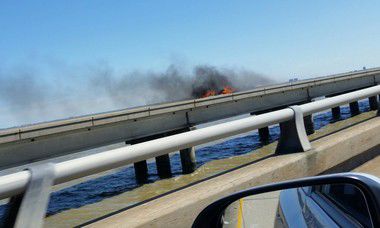 Northbound Causeway bridge reopens after vehicle fire | Traffic | nola.com