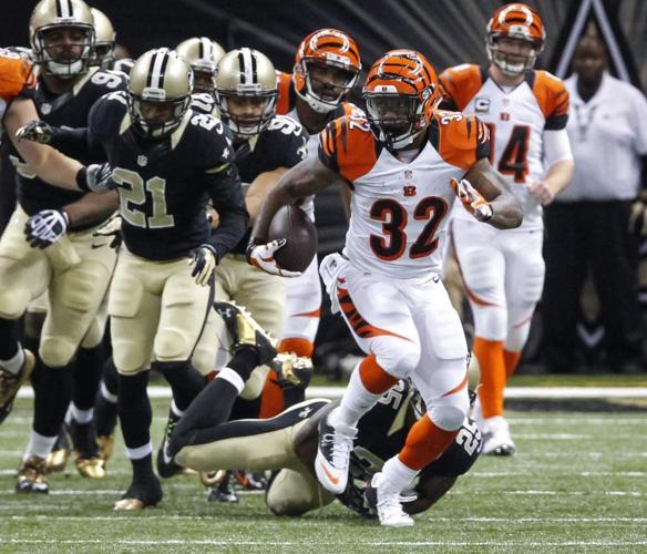 Former LSU star Jeremy Hill helps carry Bengals over struggling Saints ...