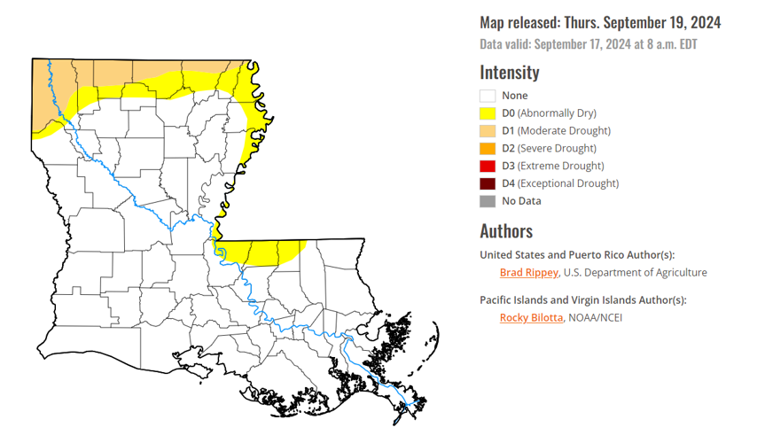 Hurricane Francine rains help reverse drought in Louisiana | Weather ...