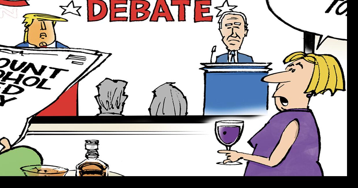 America watched Presidential Debate Cartoon | Walt Handelsman | nola.com
