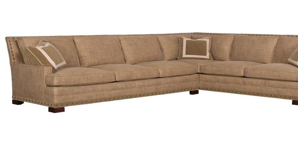 Broyhill Furniture Heuer Traditional Sectional Sofa With Nailhead Trim ...