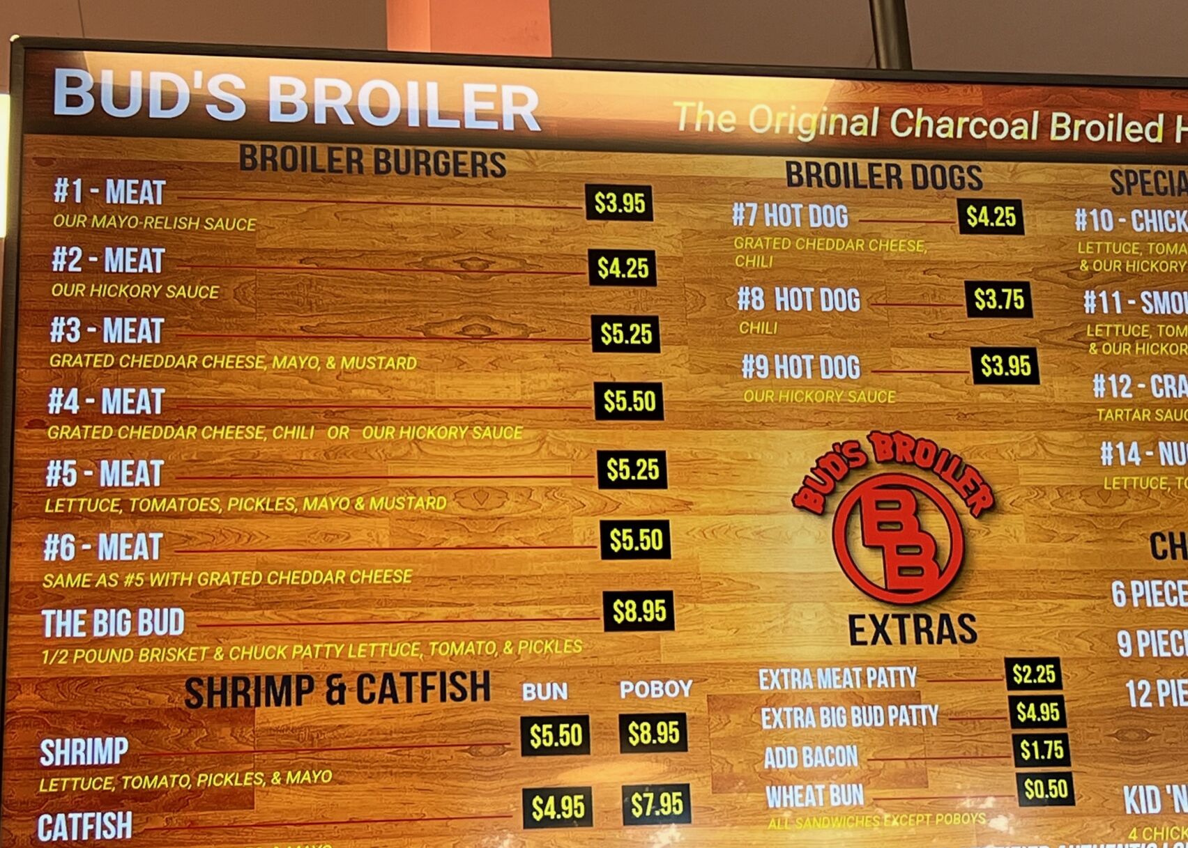 Why do Bud's Broiler's burger prices conflict? Curious Louisiana ...