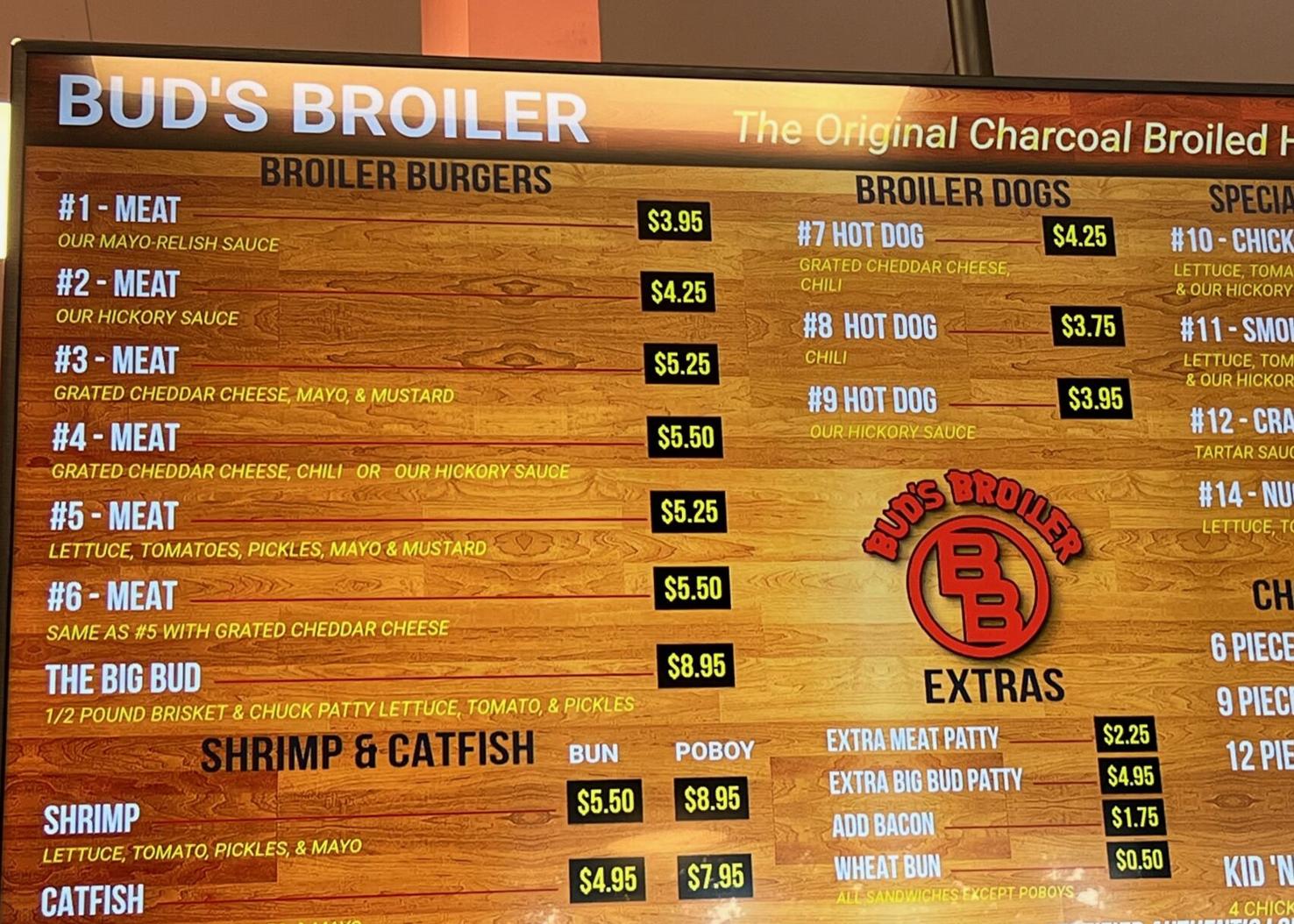 Why do Bud's Broiler's burger prices conflict? Curious Louisiana ...