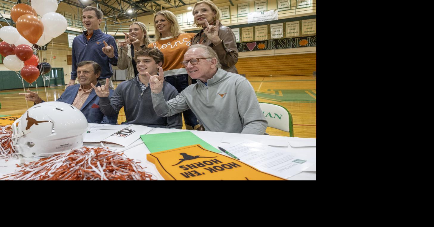 Arch Manning celebrates Texas football signing at ceremony | Prep ...