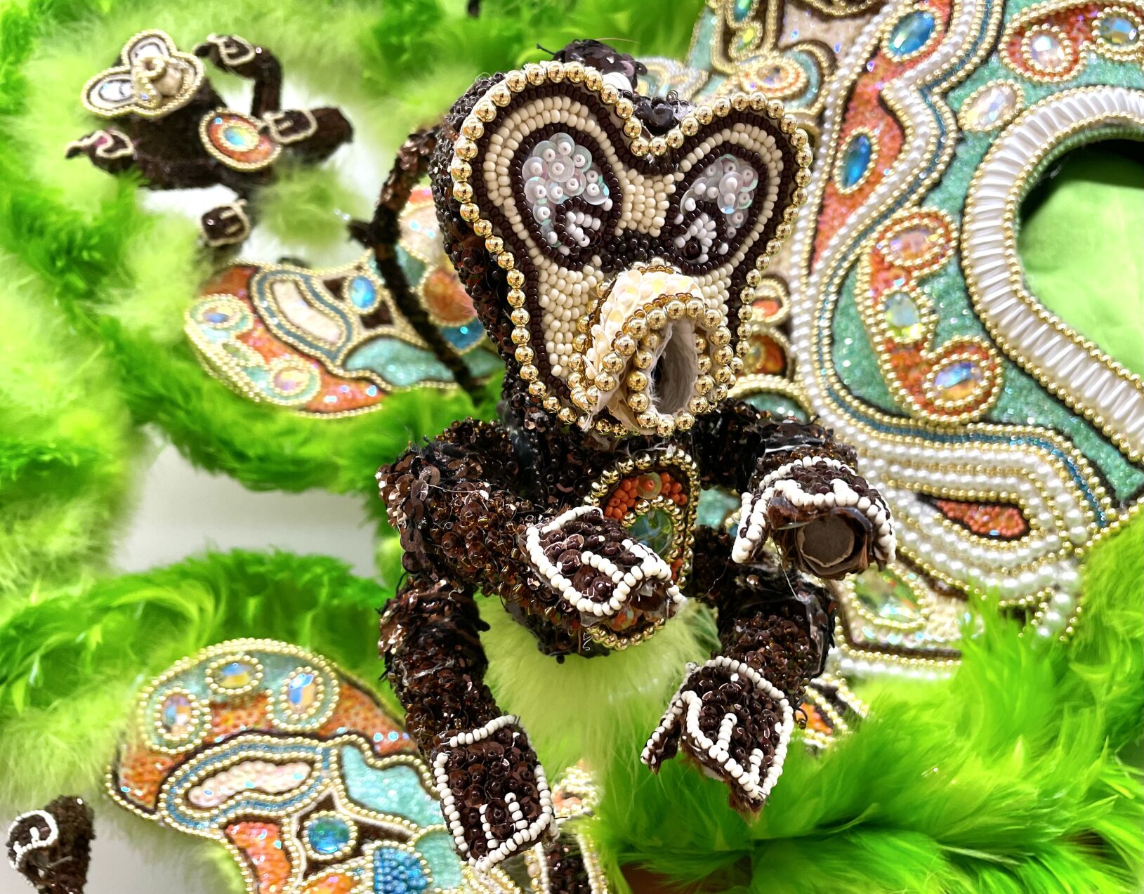 Mardi Gras Indian Shaka Zulu's “Monkey Mosaic” suit | Arts | nola.com
