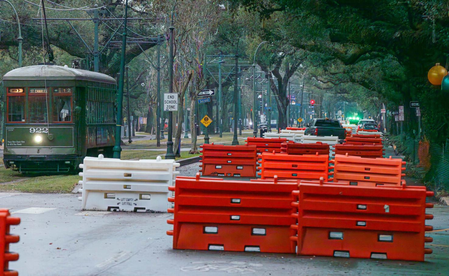 St. Charles Ave. barriers will remain up through Mardi Gras | Mardi Gras | nola.com