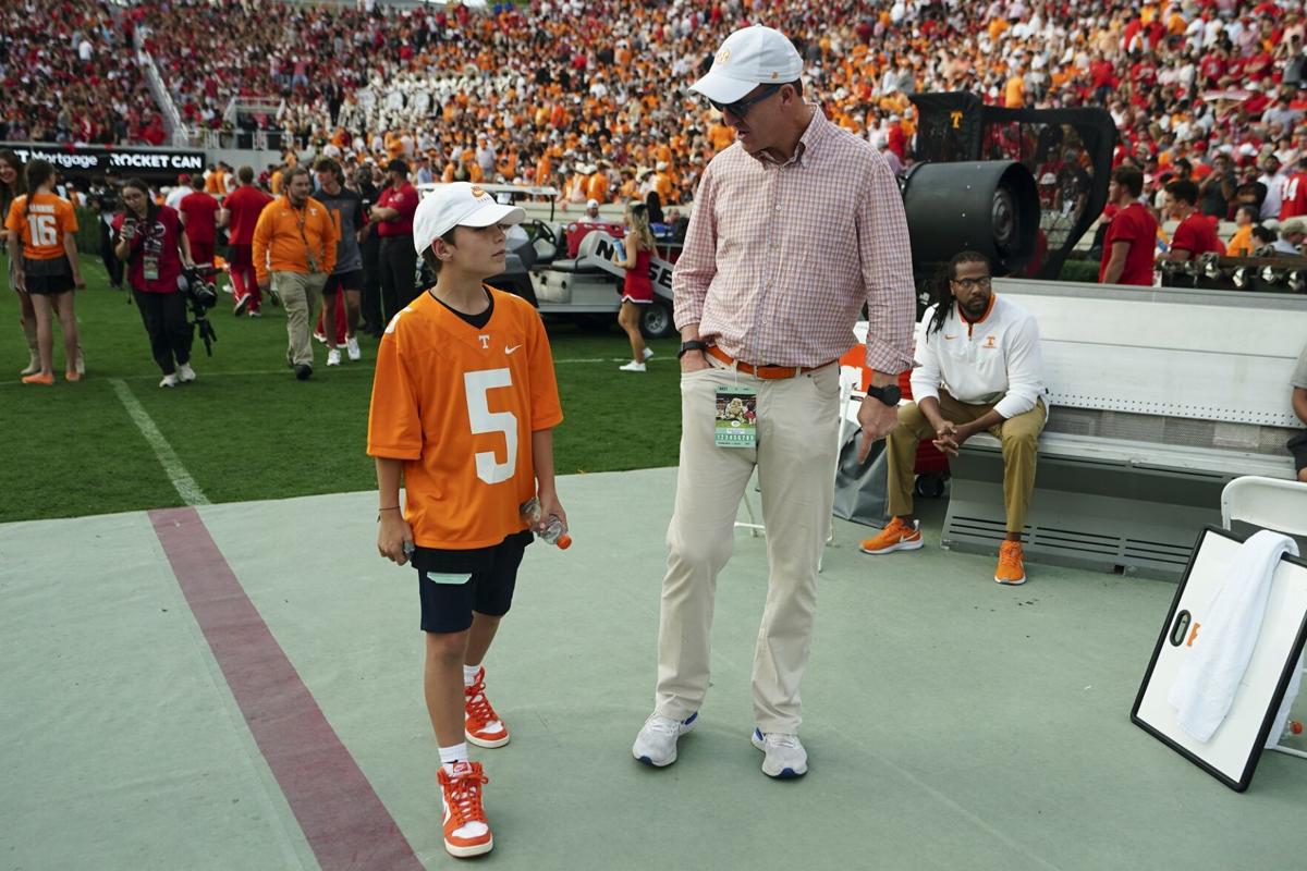Peyton Manning's son, Marshall, shows off impressive arm | Sports ...