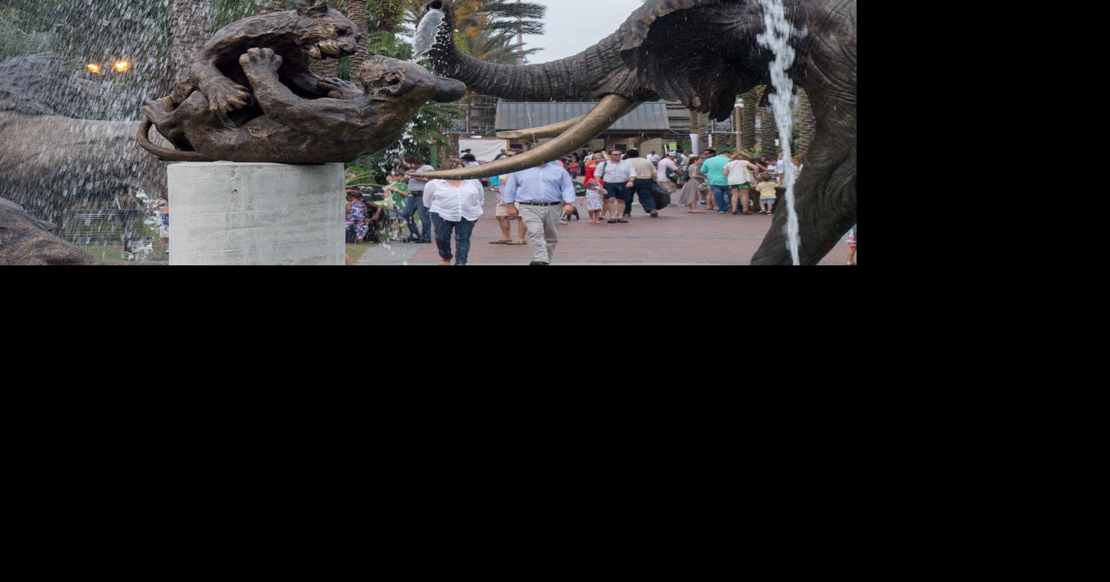 New wildlife statues make a splash at Audubon Zoo's watering hole ...