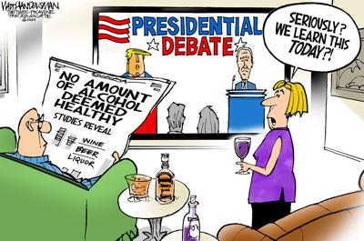 America watched Presidential Debate Cartoon | Walt Handelsman | nola.com