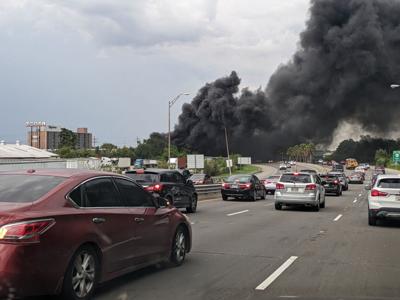 Black smoke on Interstate-10 came from Chef Highway flames | Traffic ...