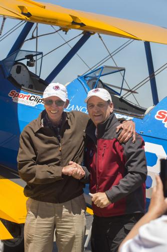 Photos: Retired Vets fly over BR, in Ageless Aviation's open-cockpit ...