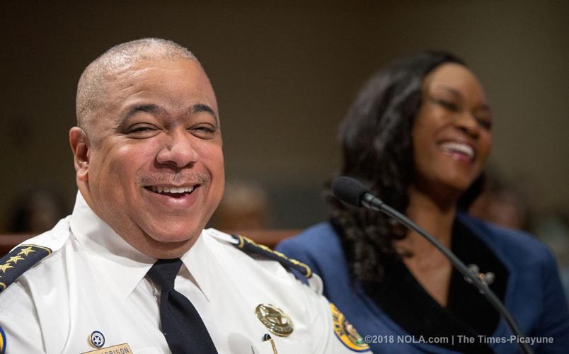 NOPD chief Michael Harrison honored during City Council meeting: See ...