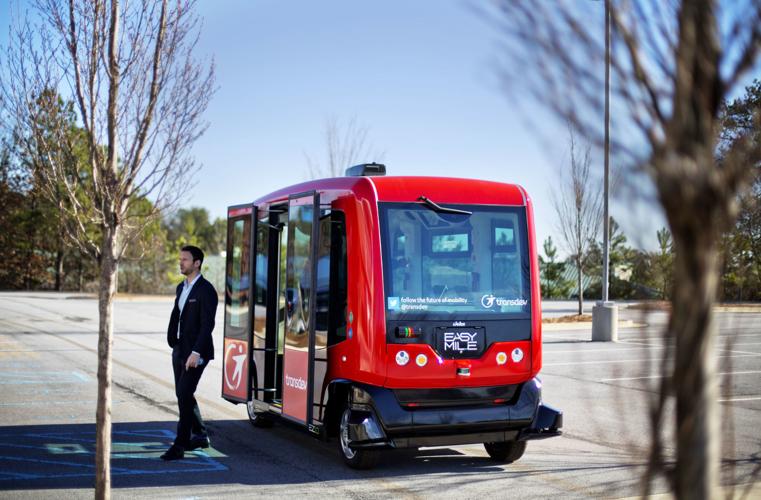 Hop aboard: Driverless shuttle shown off at New Orleans' convention ...