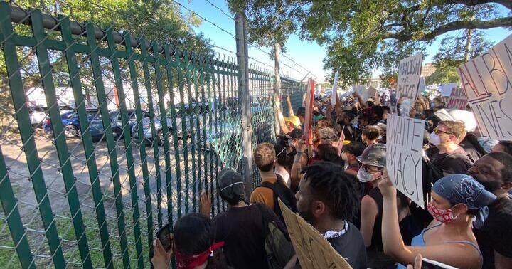 Photos: Protesters gathered to seek justice for Modesto 'Desto' Reyes ...