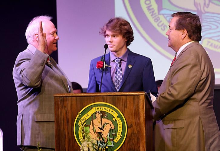 Mark Johnson sworn in for second term as Covington's mayor | St ...