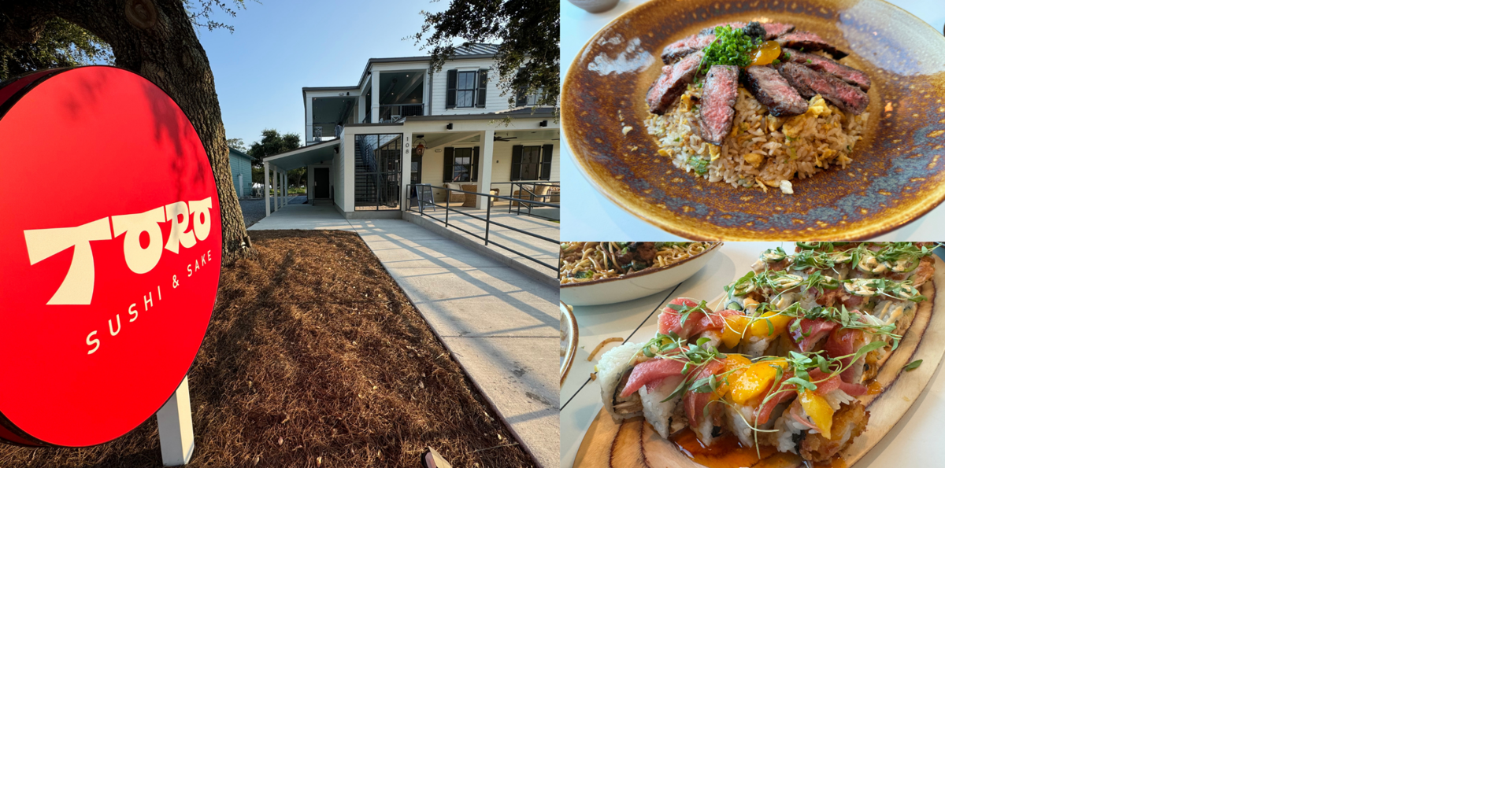 Toro sushi restaurant opens in Bay St. Louis MS. See menu. | Where NOLA ...