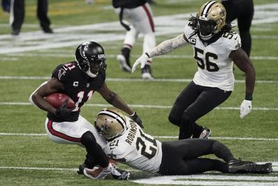 Saints CB Patrick Robinson leaves with injury against Falcons; PJ ...