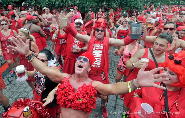 Red Dress Run New Orleans 2016, rain holds off, beer flows | Louisiana ...