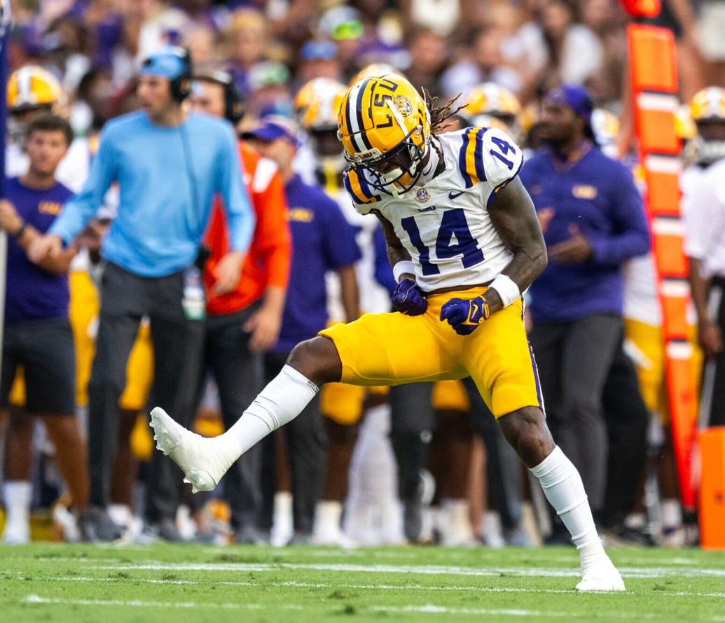 Andre Sam got disqualified for targeting. LSU fans did not mince words ...