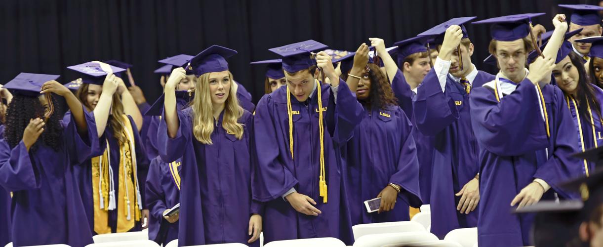 Photos: LSU spring graduation had it all -- streamers, smiles and Mike ...