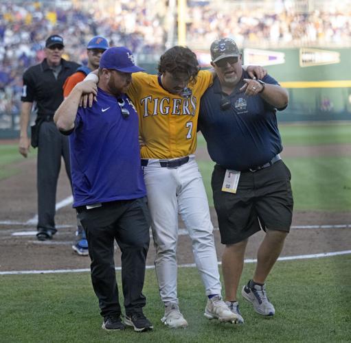LSU's Alex Milazzo suffers fracture in CWS game vs. Florida | LSU | nola.com
