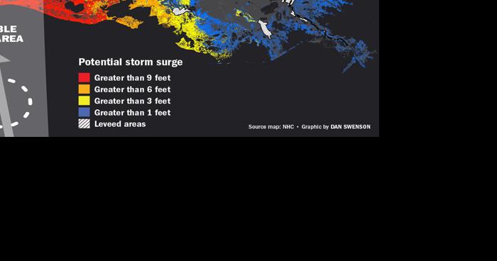 Laura Storm Surge Map | | nola.com