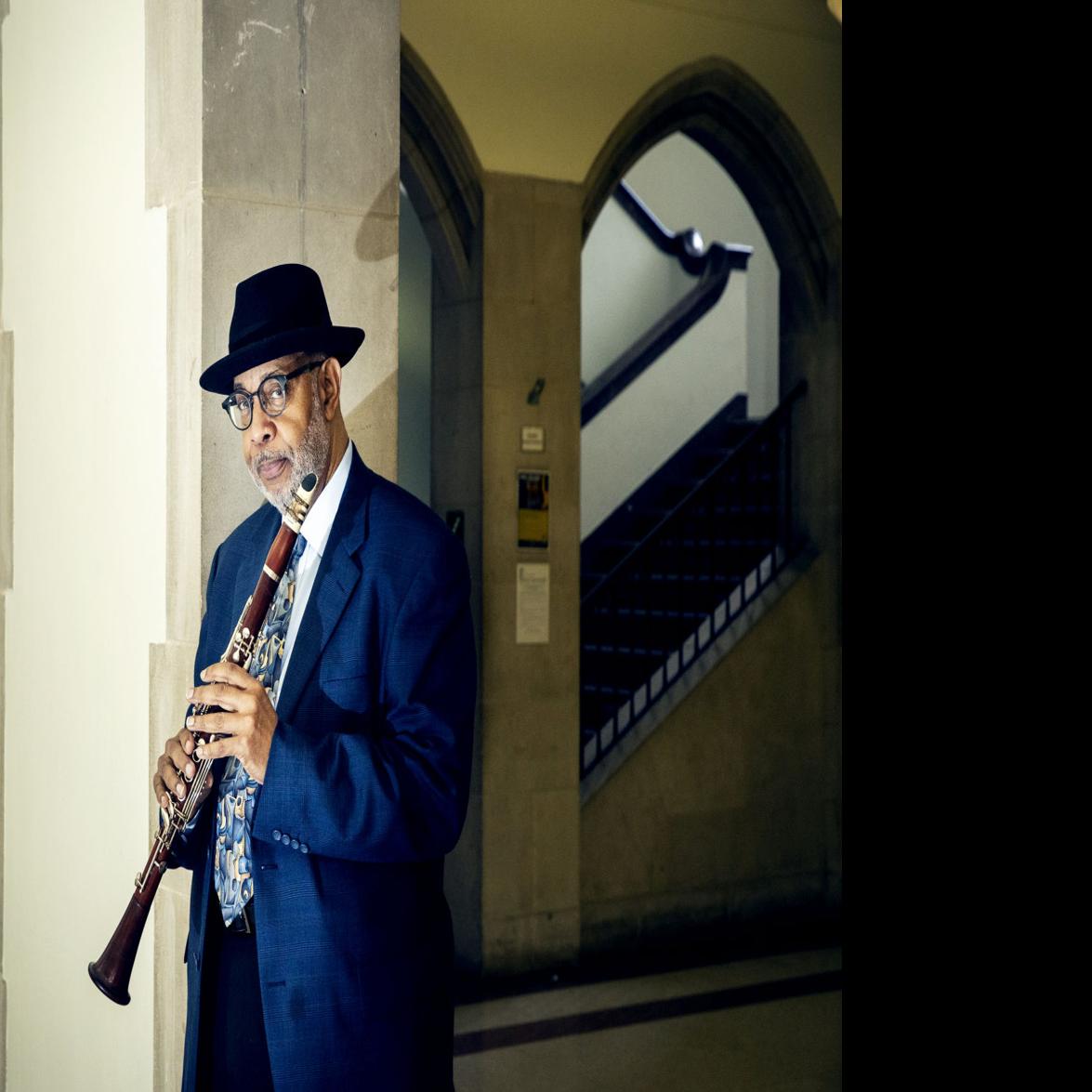 white clarinet player