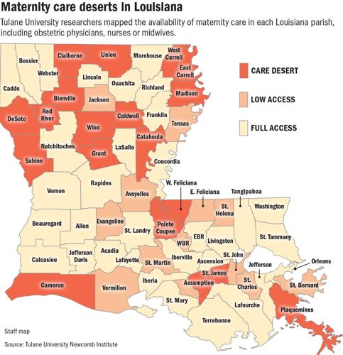 052426 Maternity Desert La map | | nola.com