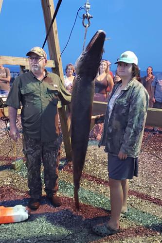 Cory Holcombe hooks 135-pound gar, wins 46th Annual Madisonville Gar ...