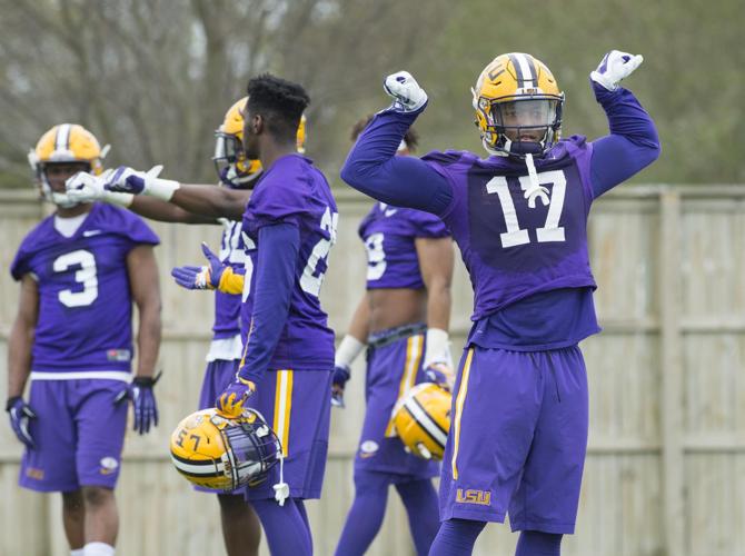 Photos: LSU football back to work with first day of spring practice ...