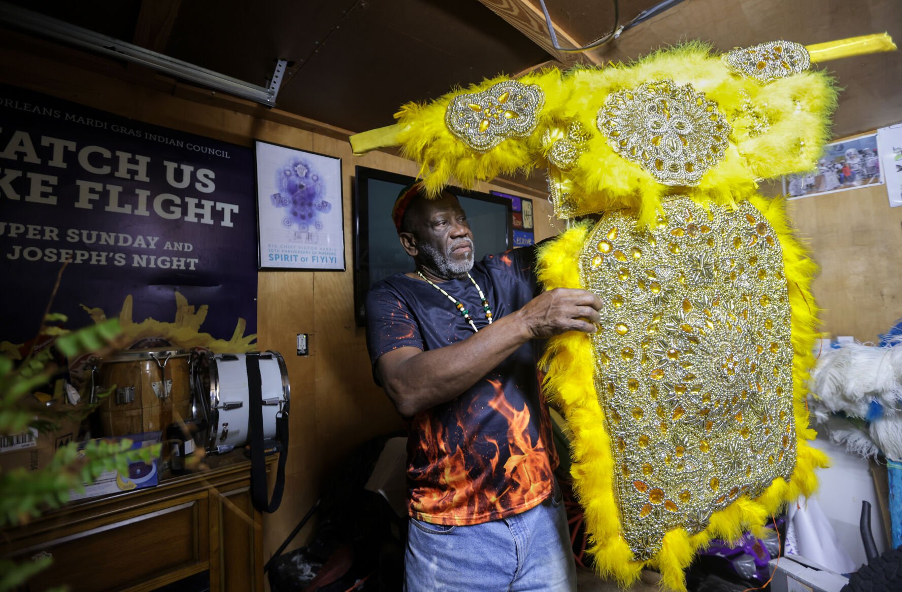 Photos: Victor Harris, big chief of the Mandingo Warriors, is giving up ...