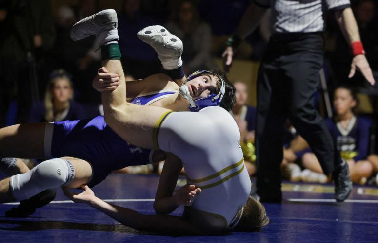 Jesuit-Holy Cross wrestling dual winner pins final three opponents ...
