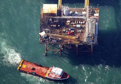 worker missing from north sea platform